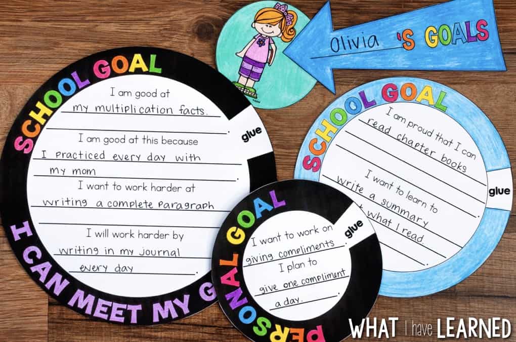 New Year Goal Setting Flap Book Craftivity