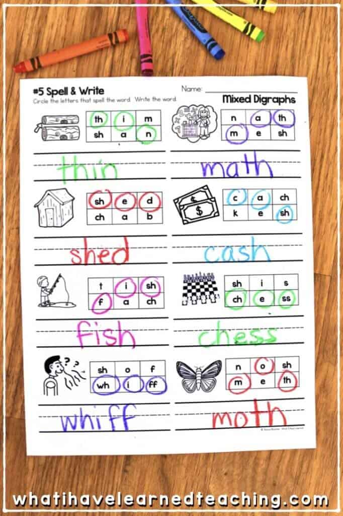 Digraph Phonics Worksheets & Activities for Elementary Students