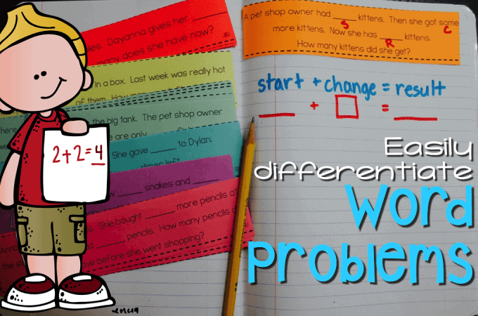 Word Problems by Problem Type - Separate Word Problems
