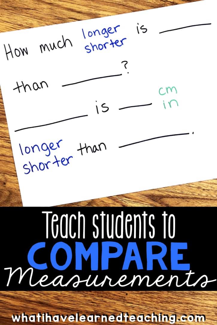 Teach Students to Compare Measurements