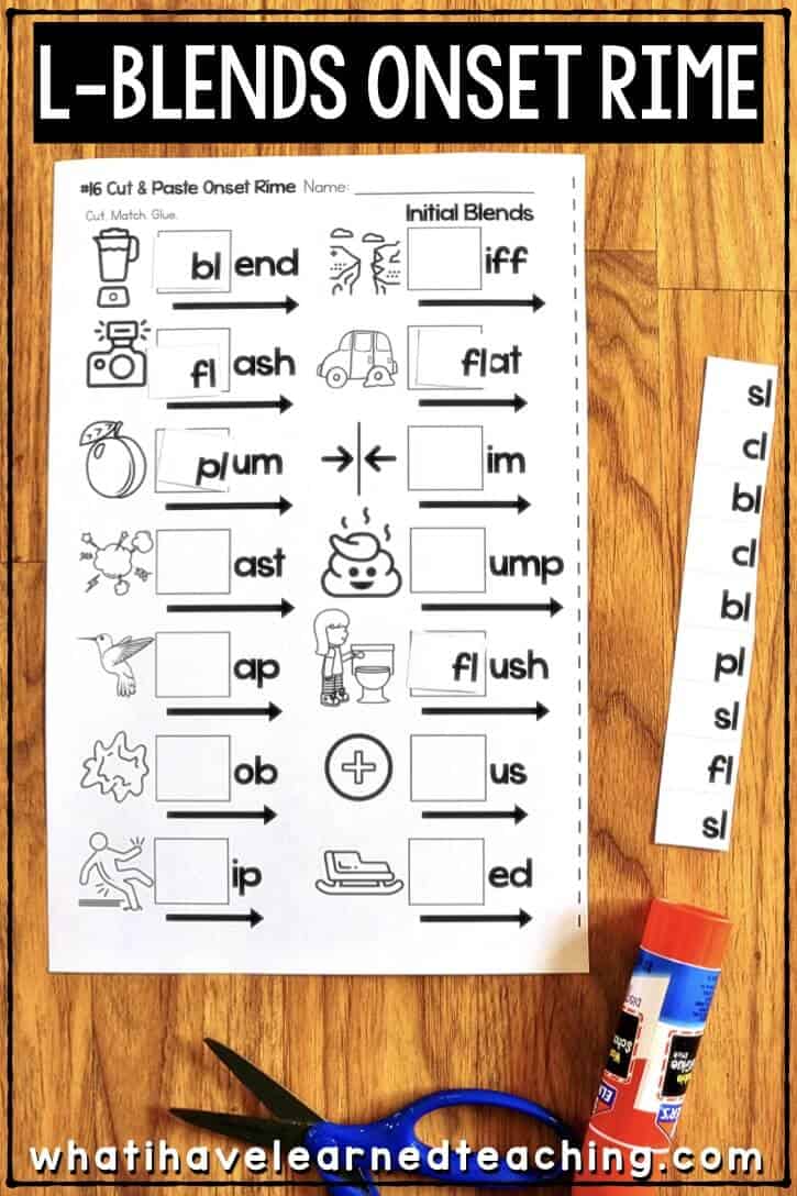 Initial Blend Worksheets