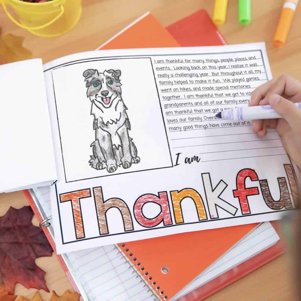Thankful Craftivity Flap Book