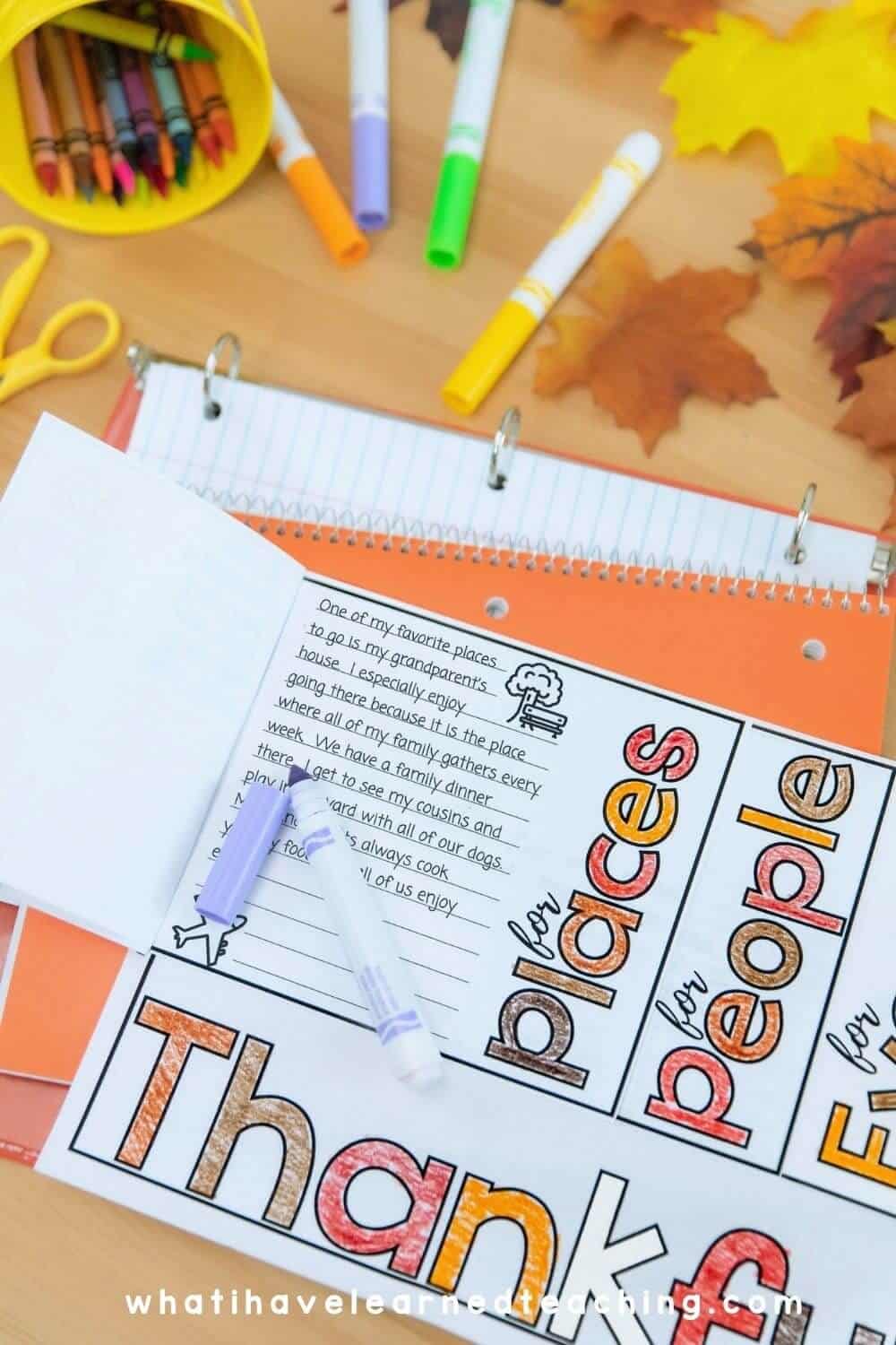 Thankful Thanksgiving Flap Book
