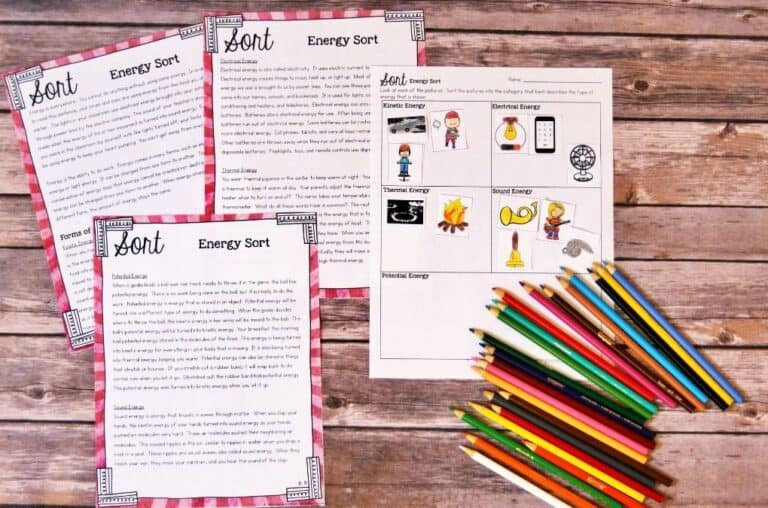 Energy Teaching Ideas for Elementary Students
