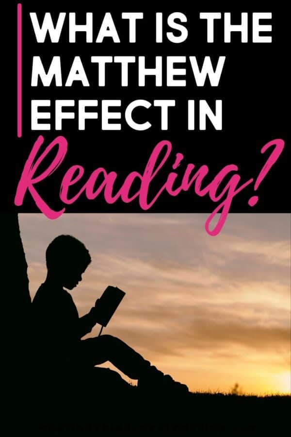 The Matthew Effect in Early Reading